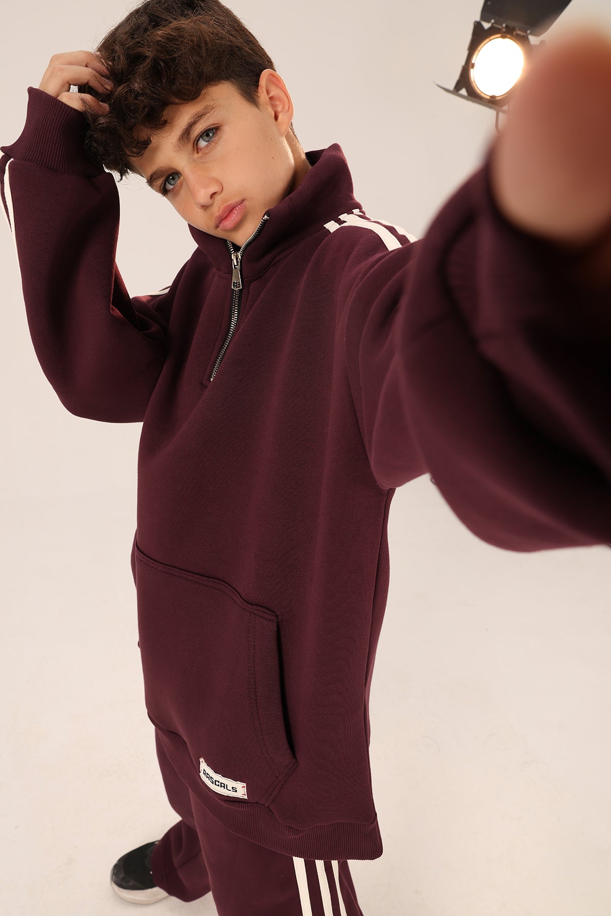 The deep burgundy retro rush set- youth – Rascals